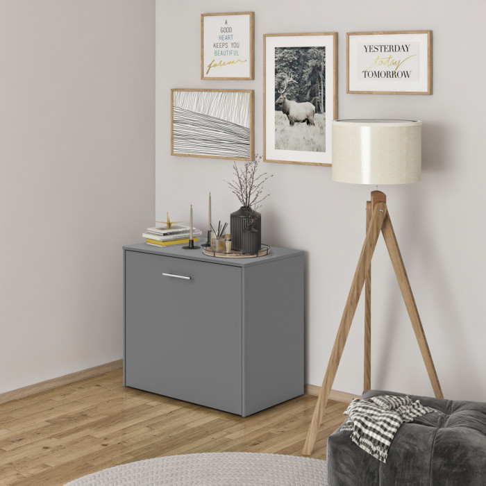 Ліжко-трансформер комод Sirim (2 в 1) в чорному відтінку Купити в Україні